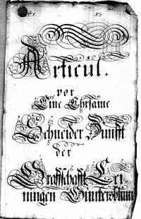 Schneiderzunftordnung der Grafschaft Leiningen Guntersblum :: Museum Guntersblum :: museum ...