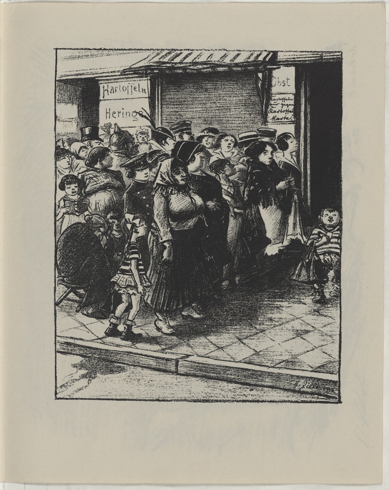 Kartoffelstehen, Illustration für die Zeitschrift "Der Bildermann ...